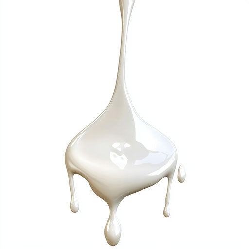 3D drip in photorealistic style on flat white background, isolated ...