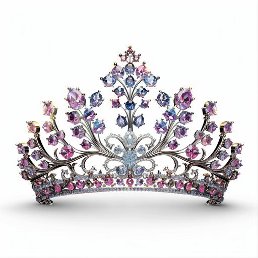 Realistic tiara clipart on white background, detailed textures – IMAGELLA