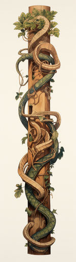 Snake tattoo drawing in the style of various vines – IMAGELLA