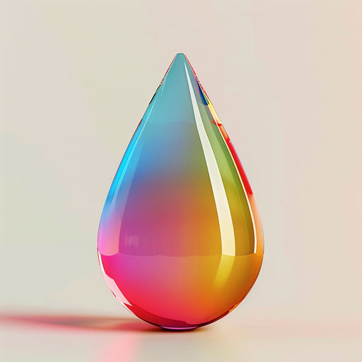 Realistic raindrop illustration on white background – IMAGELLA