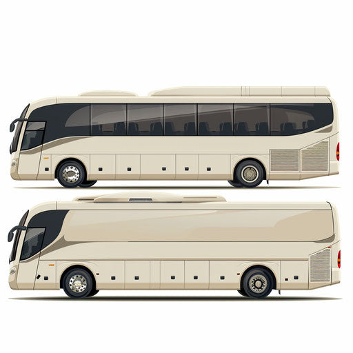 Photo realistic style illustration of a coach on flat white background ...