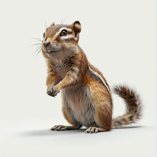 Chipmunk artwork in a photorealistic style with deep shadows and high ...