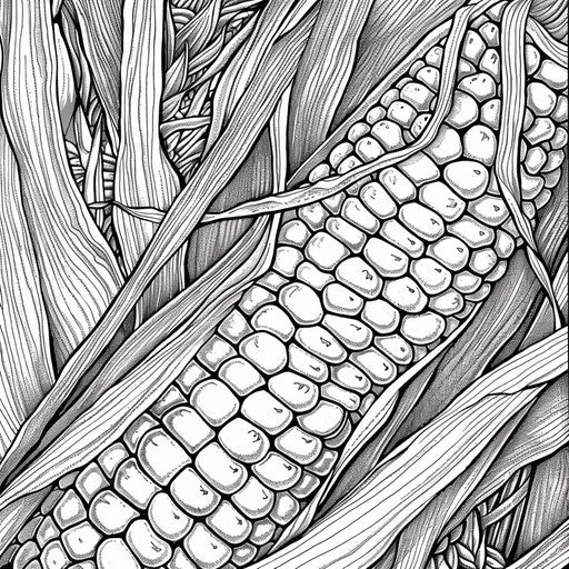 A detailed view of corn kernel close-up with intricate textures. – IMAGELLA