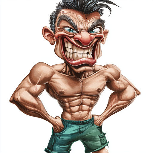 Caricatura humorística de un clipart de atis con características humanas – IMAGELLA