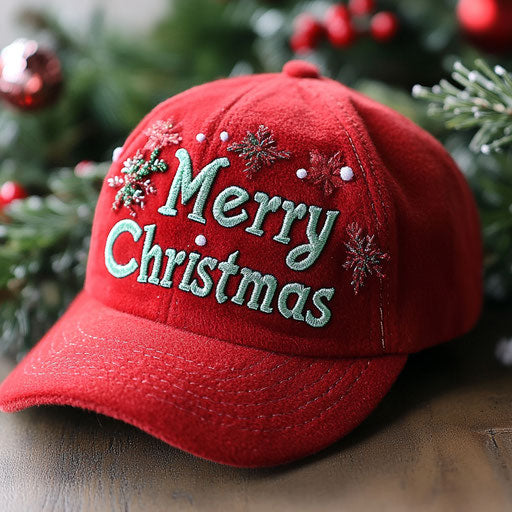 Gorra de Navidad deportiva con bordado 'Feliz Navidad' – IMAGELLA