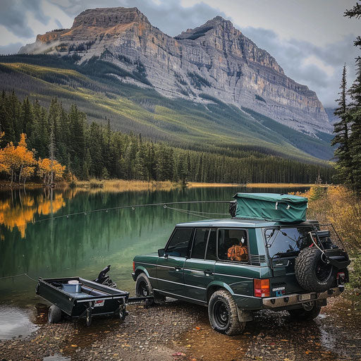 1993 Range Rover ready for extreme fishing near remote lake – IMAGELLA