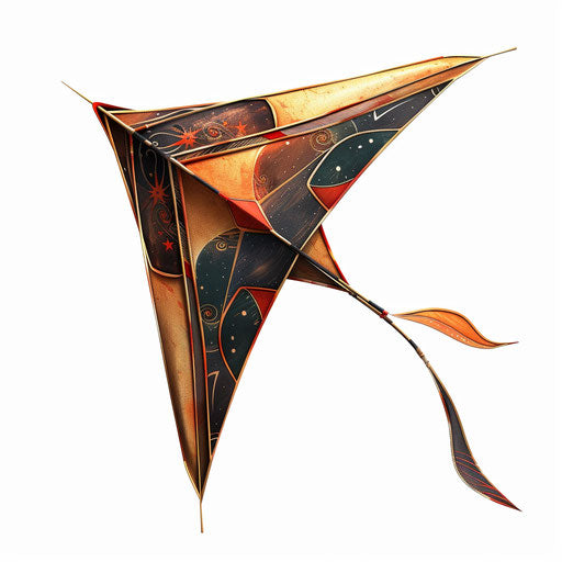 Realistic kite illustration on flat white background – IMAGELLA