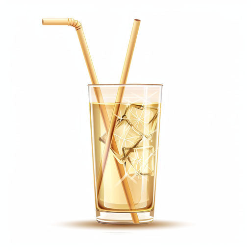 Photo realistic straw illustration on white background – IMAGELLA