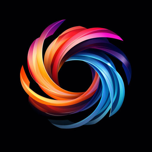 Dynamic business logo with motion-inspired design and vibrant colors ...