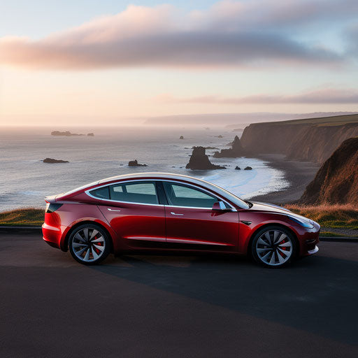 Side view of Tesla Model 3 – IMAGELLA