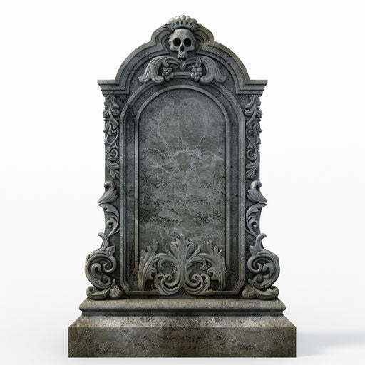 Photo-realistic tombstone clipart on white background – IMAGELLA