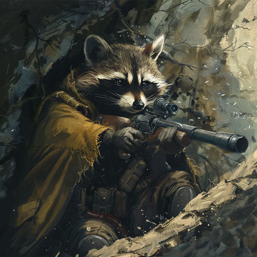 A raccoon spy on covert missions – IMAGELLA