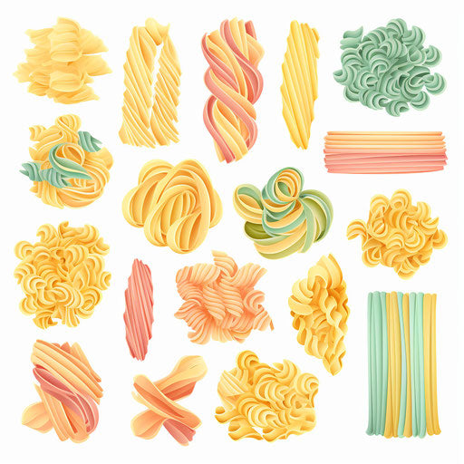 Pasta art in Pastel Colors Art style – IMAGELLA