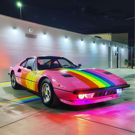 Classic Rainbow Colors Ferrari Daytona – IMAGELLA