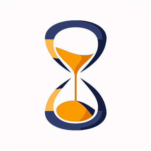 Stylized hourglass for time management and productivity – IMAGELLA