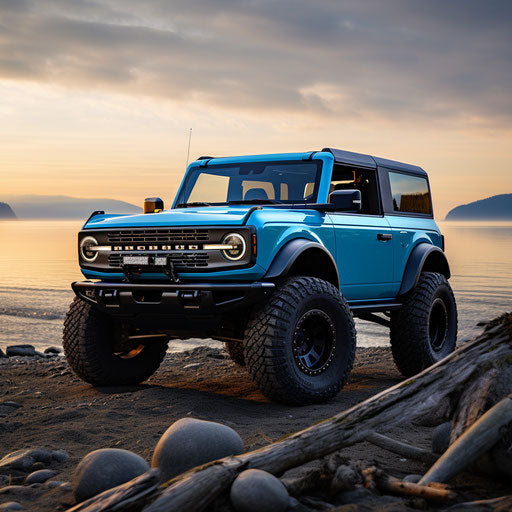 Bright Blue Classic Ford Bronco Sport – IMAGELLA