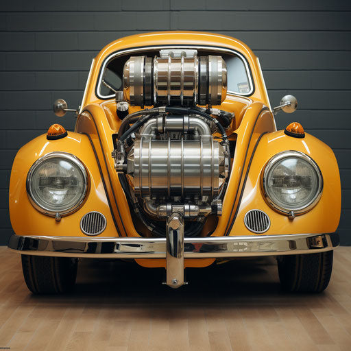 Classic car with supercharger intake – IMAGELLA