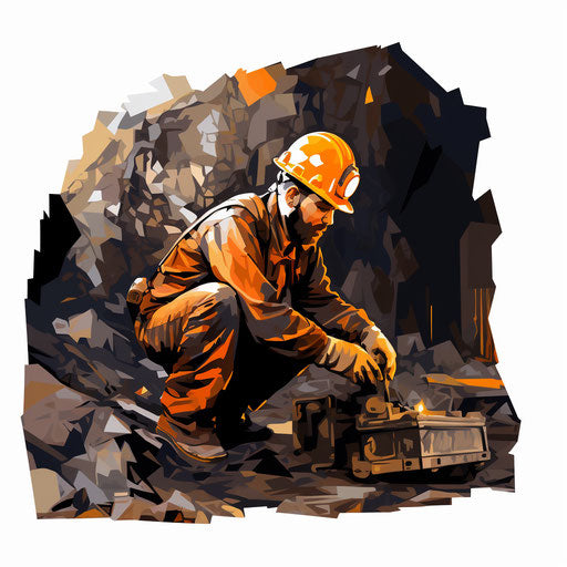 Art minier en style Chiaroscuro art, sur fond blanc – IMAGELLA