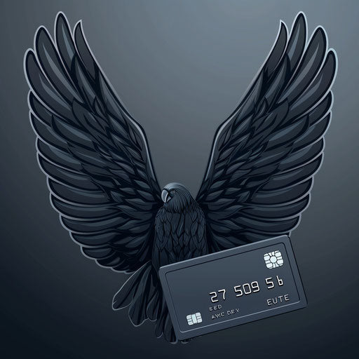 Realistic credit card clipart with detailed wings – IMAGELLA