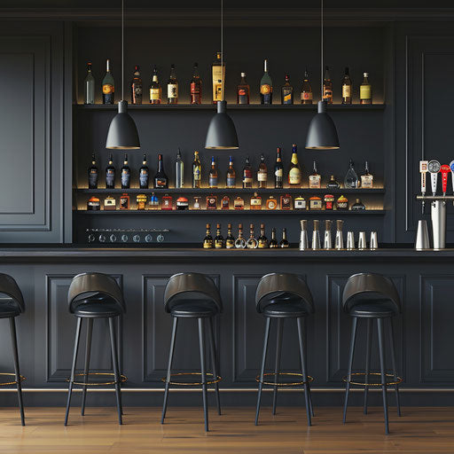 Realistic bar on slate grey background – IMAGELLA
