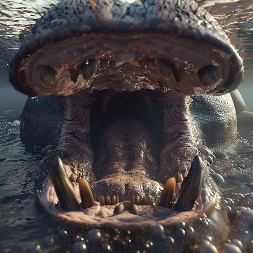 Perspective view from inside a hippo's mouth – IMAGELLA