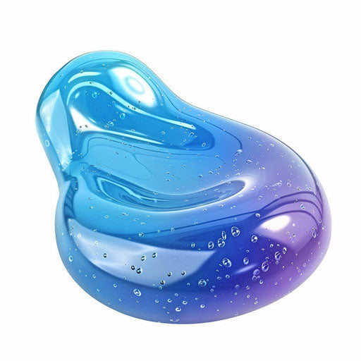 Realistic slime clipart on flat white background, smooth gradients and ...