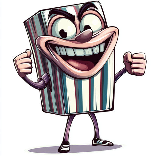 Humorous caricature of a barcode with human characteristics – IMAGELLA
