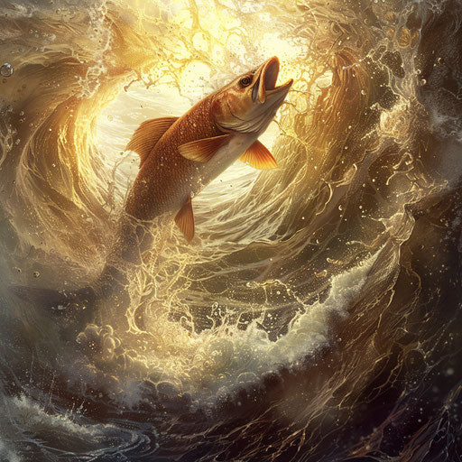 The fish breaking the wall of water – IMAGELLA