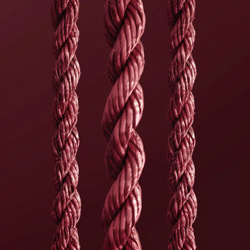 Realistic rope clipart on rich burgundy background – IMAGELLA