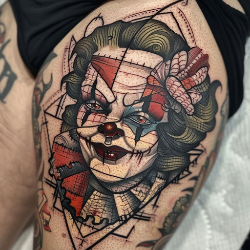 Victorian horror patchwork tattoo in David Palumbo style – IMAGELLA