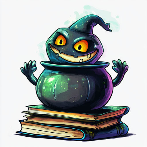 Humorous caricature of a cauldron with human characteristics – IMAGELLA