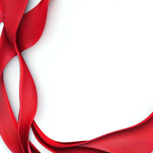 3D red border on flat white background – IMAGELLA