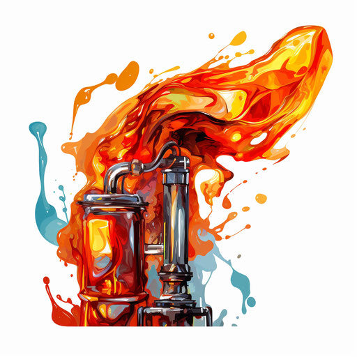 Gas illustration in the style of oil painting – IMAGELLA