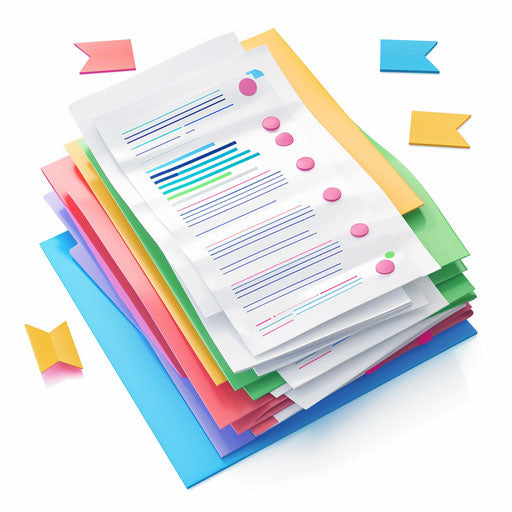 Realistic document clipart on white background – IMAGELLA