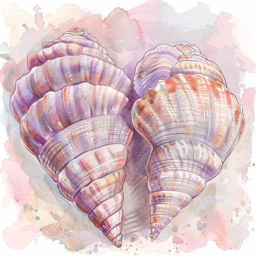 Romantic tattoo sketch of two shells forming a heart – IMAGELLA
