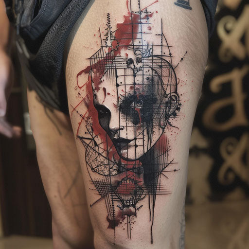 Gothic patchwork tattoo in the style of Gerald Brom – IMAGELLA