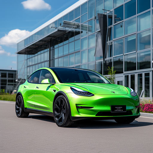 Bright green Tesla Model Y – IMAGELLA