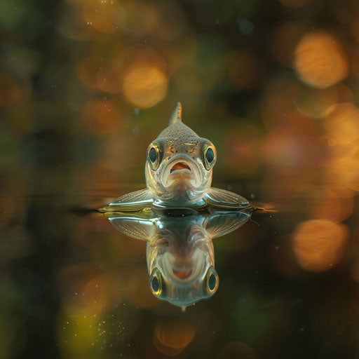 Fish reflection on water's surface – IMAGELLA