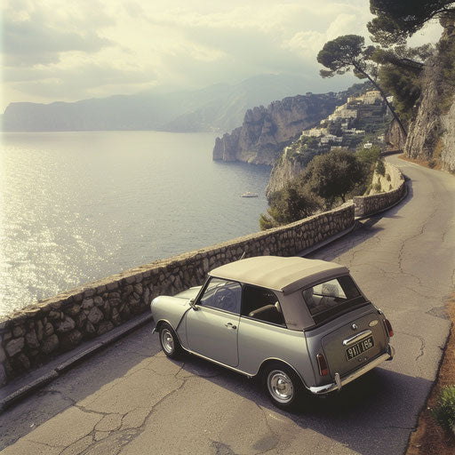 1980 Mini Cooper convertible on the Amalfi Coast – IMAGELLA