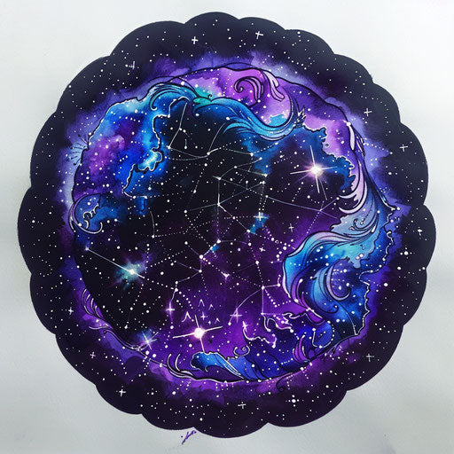 Sketch of cosmic Cancer constellation tattoo – IMAGELLA