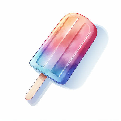 Popsicle illustration in Pastel Colors Art style – IMAGELLA