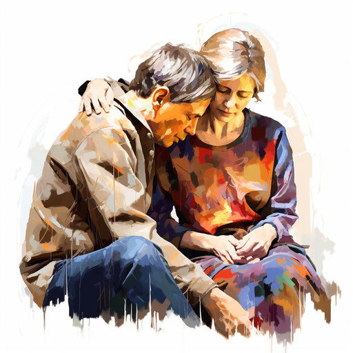Caring illustration in the style of Oil painting – IMAGELLA