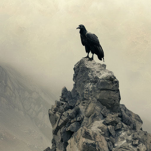 Condor standing majestically on a high peak – IMAGELLA