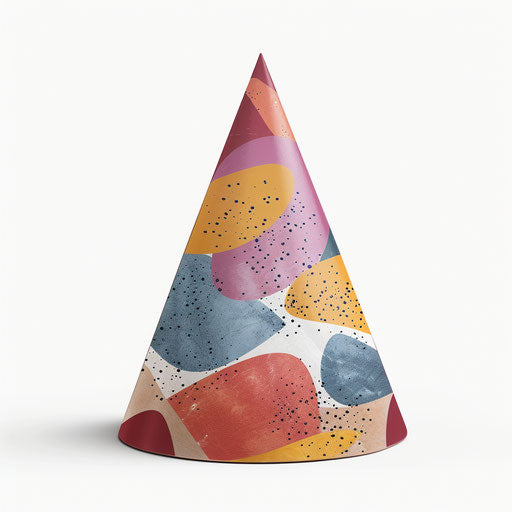 Realistic party hat on white background with detailed textures – IMAGELLA