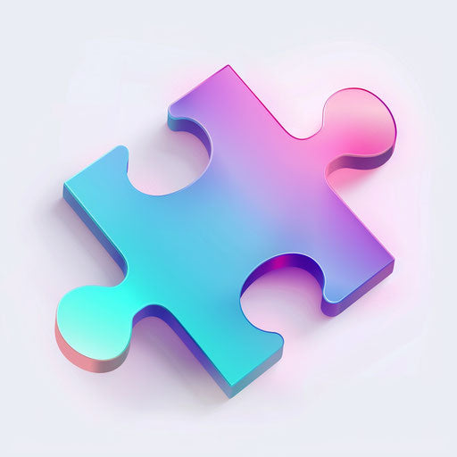 Realistic puzzle piece vector on white background – IMAGELLA