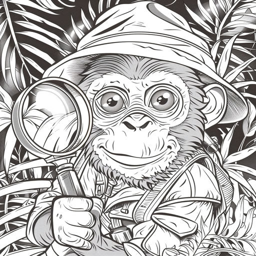 Monkey explorer in the tropical jungle – IMAGELLA