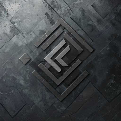 Chic team logo with angular shapes on dark grey background – IMAGELLA