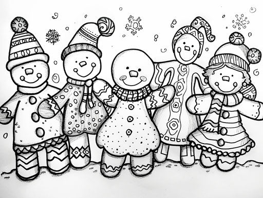 Gingerbread coloring pages, happy people, Sigma 105mm f/1.4 DG HSM Art ...