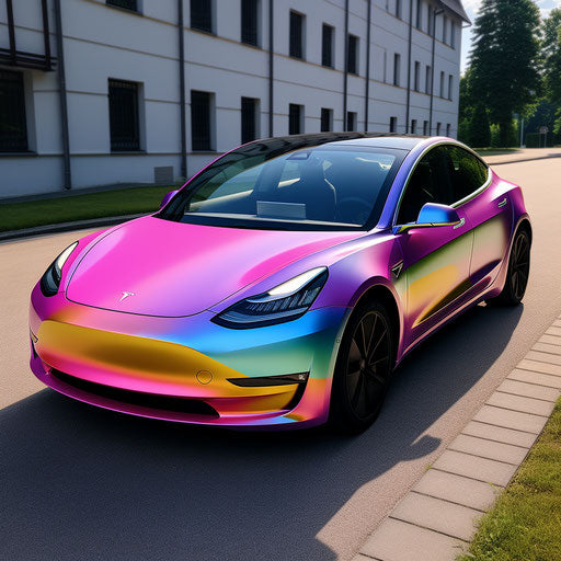 Tesla Model 3 Rainbow colors – IMAGELLA