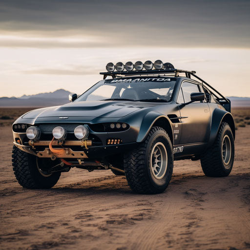 Classic Aston Martin Vantage rally version with off-road mods – IMAGELLA